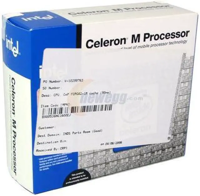 Intel Celeron M 380 - Celeron M Dothan Single-Core 1.6 GHz Socket 478 ...