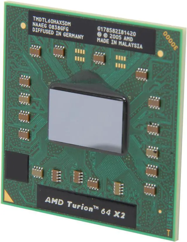 Refurbished: AMD Turion 64 X2 TL-60 2.0 GHz Socket S1 35W TMDTL60HAX5DM ...