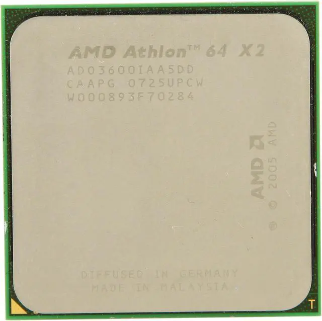 Refurbished: AMD Athlon 64 X2 3600+ - Athlon 64 X2 Brisbane Dual-Core 1.9 GHz Socket AM2 Desktop ...