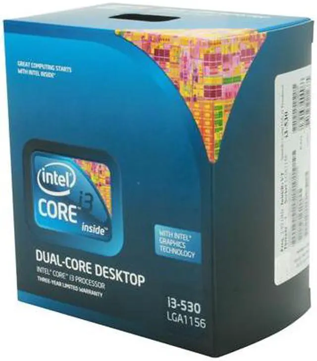 Open Box: Intel Core i3-530 - Core i3 Clarkdale Dual-Core 2.93 GHz LGA ...