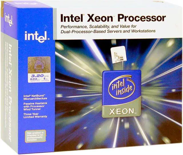 Intel Xeon 3.2 - Xeon Prestonia 3.2 GHz Socket 604 Processor ...