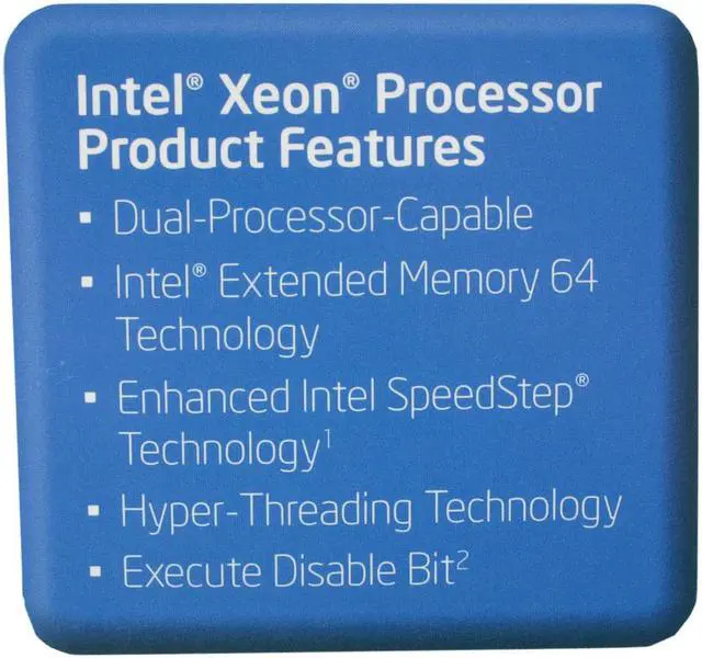 Intel Xeon EM64T 3.8 - Xeon Irwindale Single-Core 3.8 GHz Socket 604 2U ...