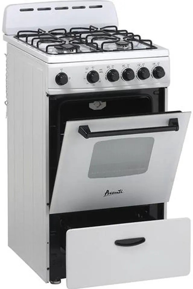 Avanti 20" White Gas Range - Newegg.com
