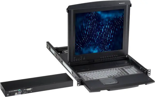 Black Box ServTray KVM LCD Console Tray and Switch KVT419A-1UV-R3 ...