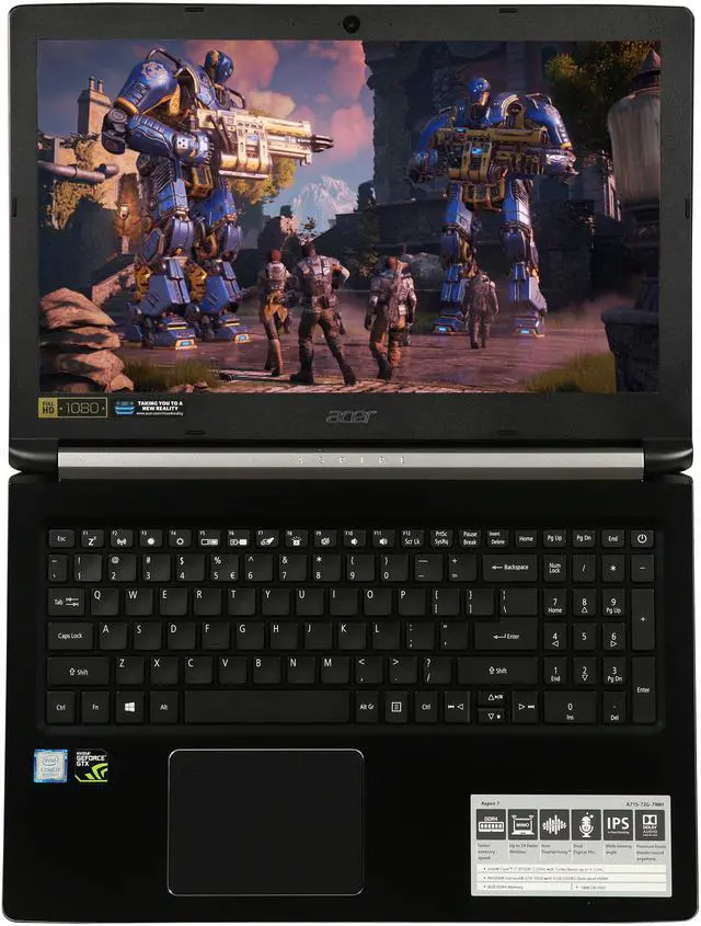 Acer Aspire 7 A715-72G-79BH 15.6" IPS GTX 1050 4 GB GDDR5 VRAM i7-8750H 8 GB Memory 1 TB HDD ...