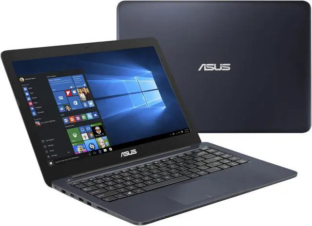 ASUS L402 Thin and Light Laptop, 14" HD, AMD E2-6110 Processor, AMD ...