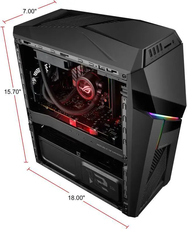 ROG Strix GL12 Gaming Desktop - Overclocked Intel Core i9-9900K 8-Core ...