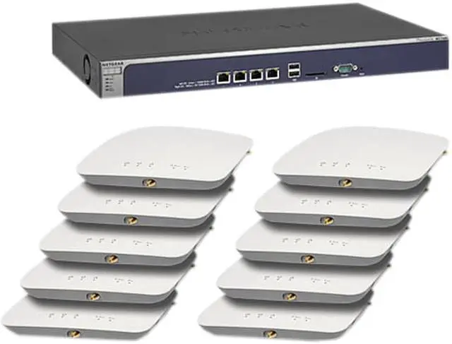 NETGEAR ProSAFE WC7600 Wireless Controller Bundle with 10 WAC720 APs ...