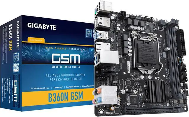 GIGABYTE B360N GSM LGA 1151 (300 Series) Mini ITX Motherboards - Intel - Newegg.com