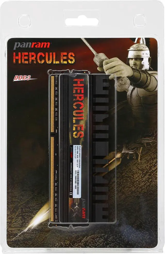 Open Box: PANRAM Hercules 8GB DDR3 1866 (PC3 14900) Desktop Memory ...
