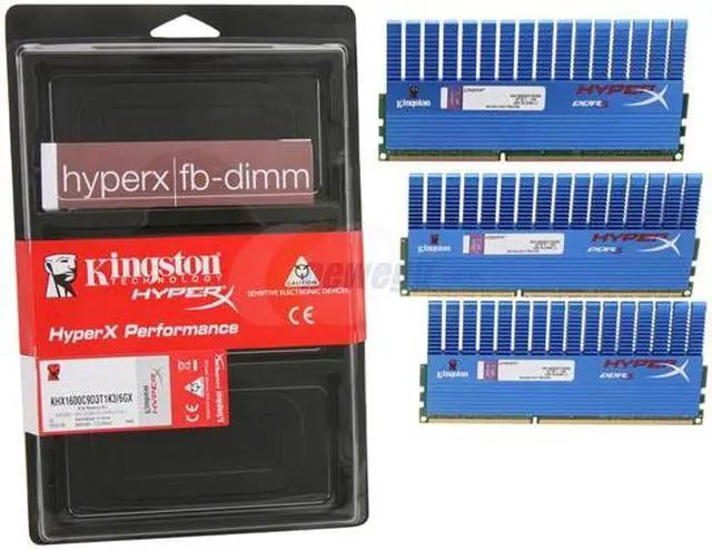 HyperX T1 Series 6GB (3 x 2GB) DDR3 1600 (PC3 12800) XMP Tall HS ...