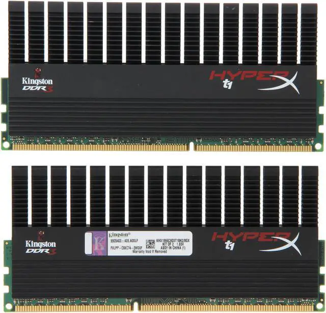 HyperX T1 Black Series 8GB (2 x 4GB) DDR3 1866 Desktop Memory Model ...