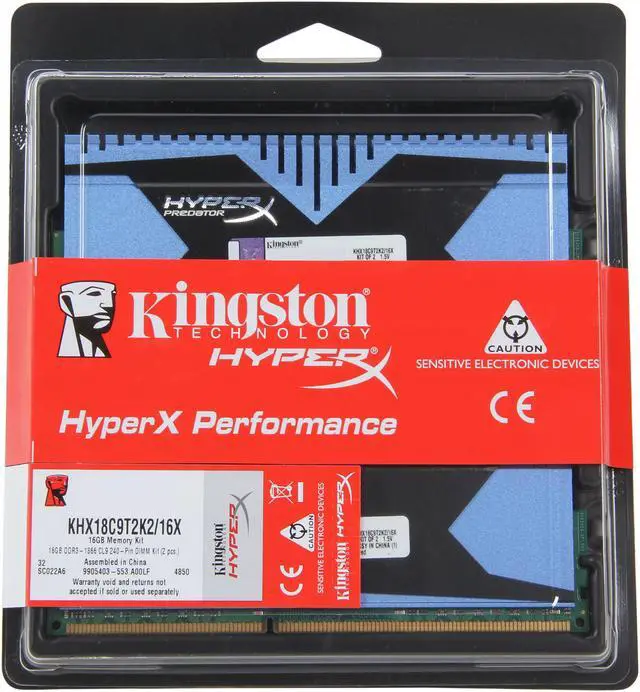 HyperX Predator Series 16GB (2 x 8GB) DDR3 1866 Desktop Memory Model ...