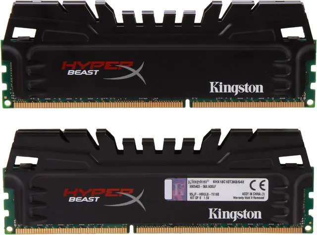 HyperX Beast 64GB (8 x 8GB) DDR3 1866 Desktop Memory Model KHX18C10T3K8 ...