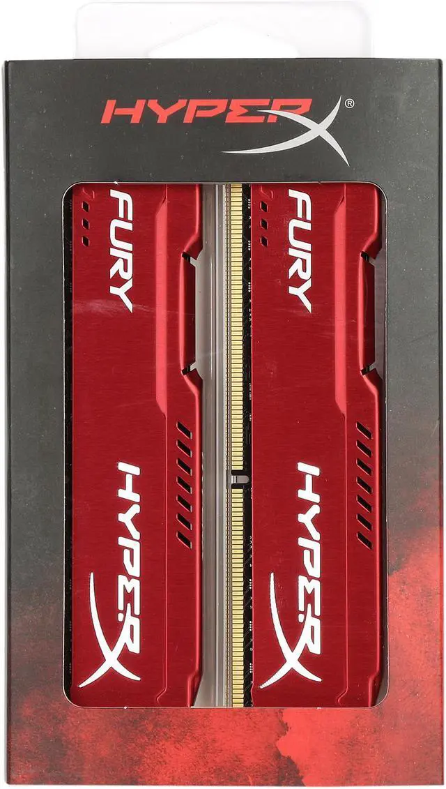 HyperX FURY 16GB (2x8GB) 1600MHz DDR3 CL10 DIMM (Kit of 2) Red Retail ...