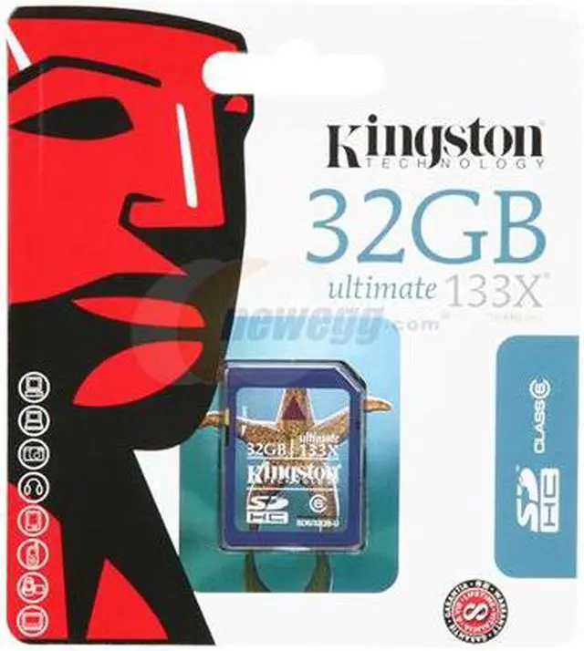 Kingston Ultimate 32GB Secure Digital High-Capacity (SDHC) Flash Card ...