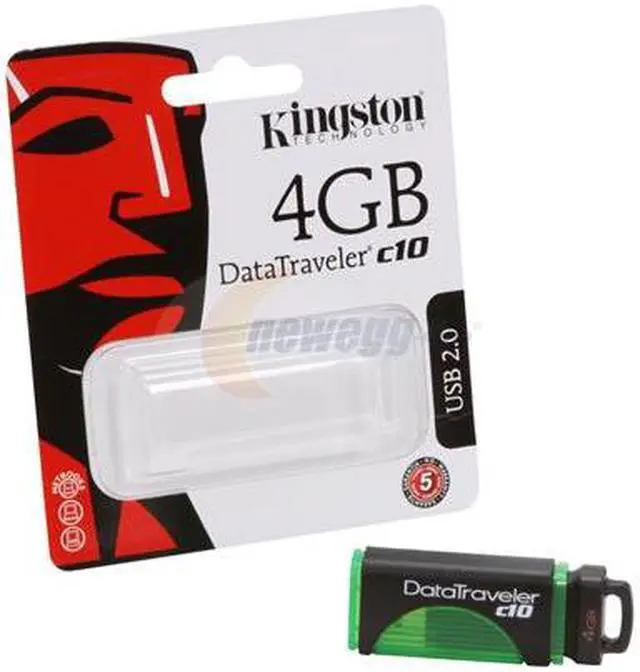 Kingston DataTraveler c10 4GB USB 2.0 Flash Drive (Green) - Newegg.com