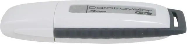 Kingston DataTraveler G3 4GB USB 2.0 Flash Drive (White & Grey ...