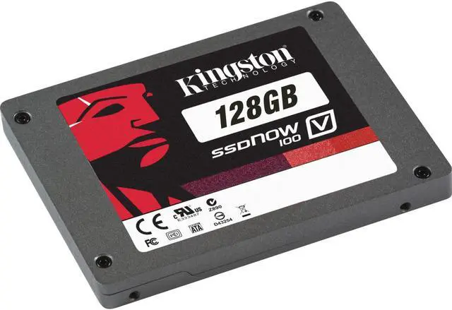 Kingston SSDNow V100 2.5" 128GB SATA II Internal / External Solid State Drive (SSD) SV100S2D ...