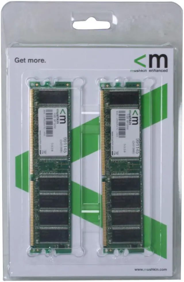 Open Box: Mushkin Enhanced 1GB (2 x 512MB) DDR 400 (PC 3200) Dual ...