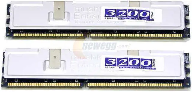 Mushkin Enhanced 512MB (2 x 256MB) DDR 400 (PC 3200) Dual Channel Kit ...