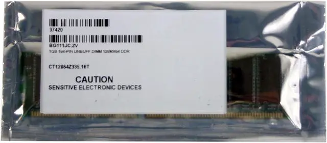 Open Box: Crucial 1GB DDR 333 (PC 2700) Desktop Memory Model ...