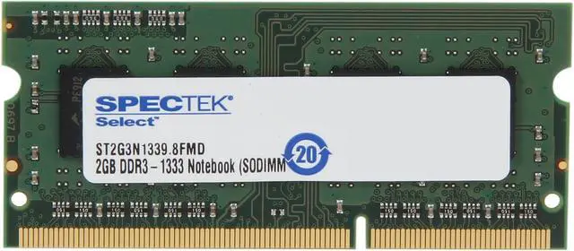 SPECTEK by Micron Technology 2GB 204-Pin DDR3 SO-DIMM DDR3 1333 (PC3 ...