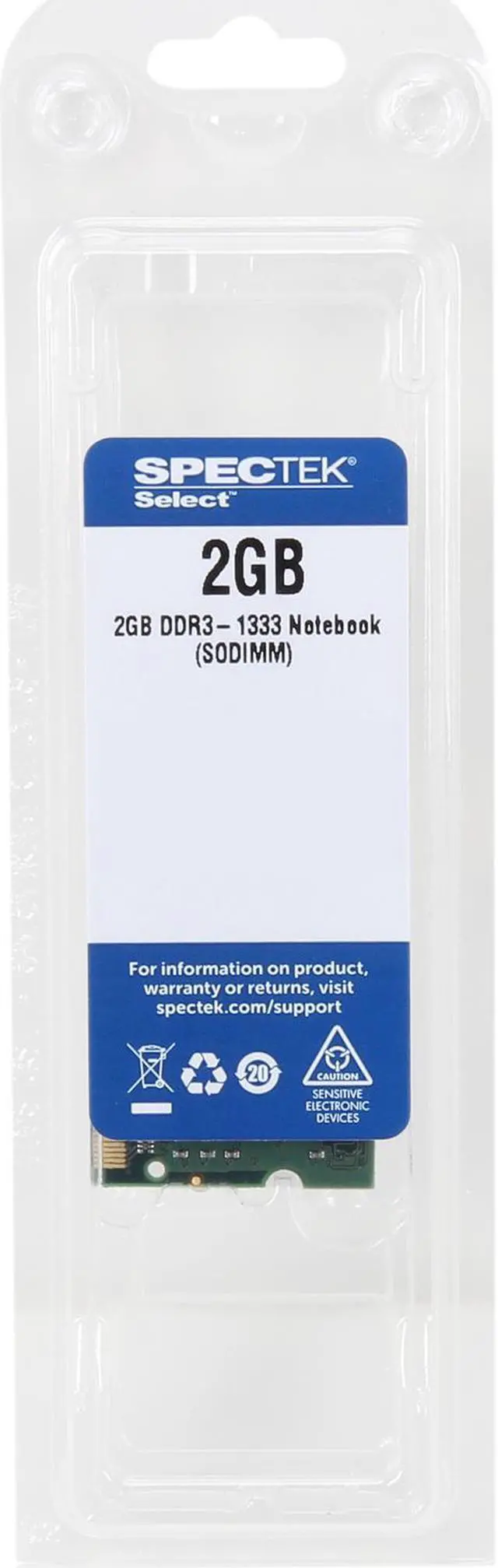 SPECTEK by Micron Technology 2GB 204-Pin DDR3 SO-DIMM DDR3 1333 (PC3 ...