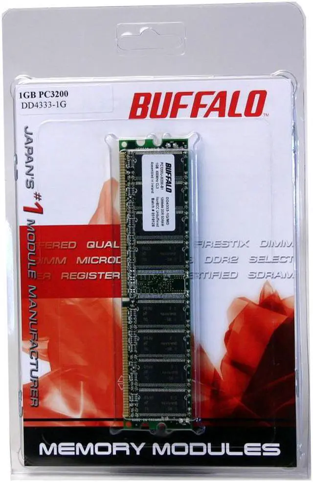 BUFFALO 1GB DDR 400 (PC 3200) System Memory Model DD4333-1G - Newegg.com