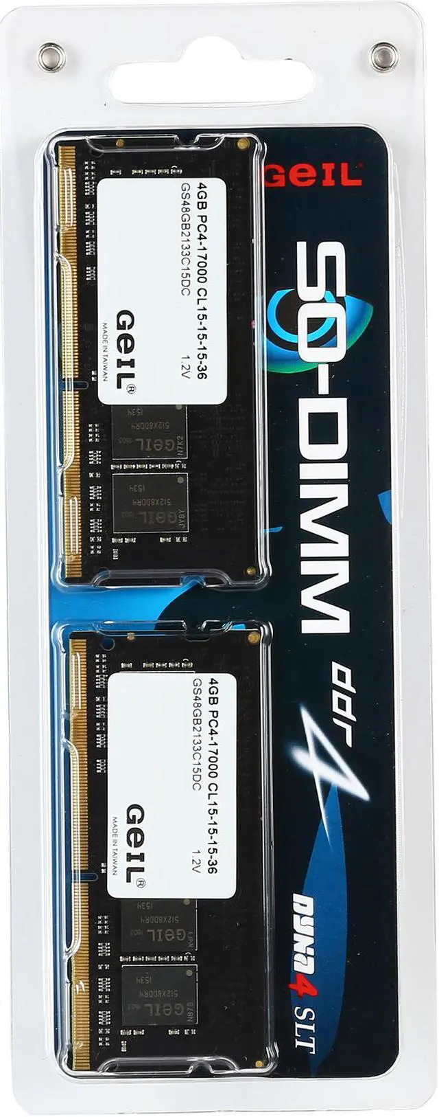 GeIL 8GB (2 x 4GB) 260-Pin DDR4 SO-DIMM DDR4 2133 (PC4 17000) Laptop Memory Model ...