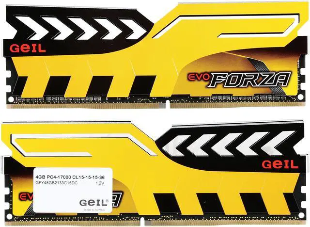 GeIL EVO FORZA DC 8GB (2 x 4GB) DDR4 2133 (PC4 17000) Desktop Memory ...