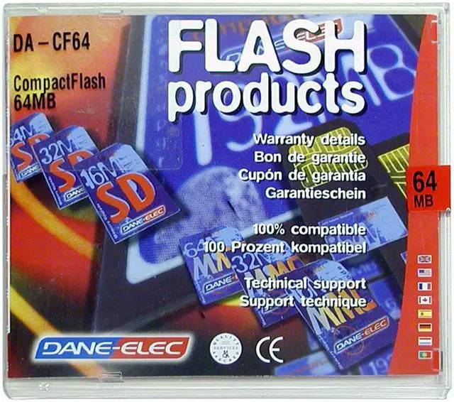 DANE-ELEC 64MB Compact Flash (CF) Flash Media Model DA-CF-64 - Newegg.com