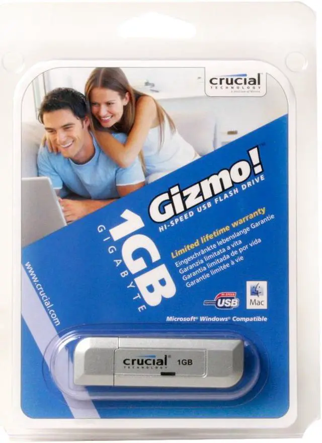 Crucial Gizmo! Hi-Speed 1GB Flash Drive (USB2.0 Portable) - Newegg.com