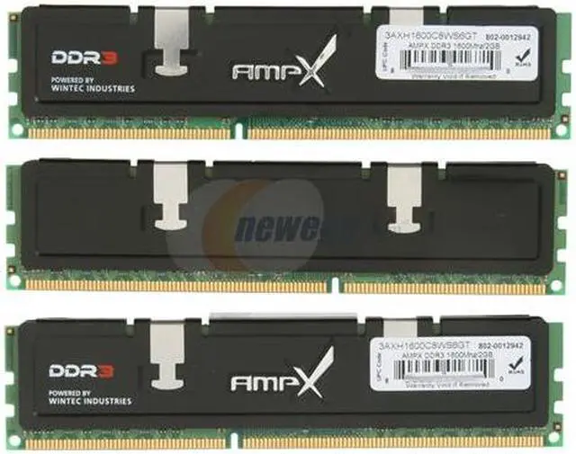 Wintec AMPX 6GB (3 x 2GB) DDR3 1600 (PC3 12800) Triple Channel Kit ...