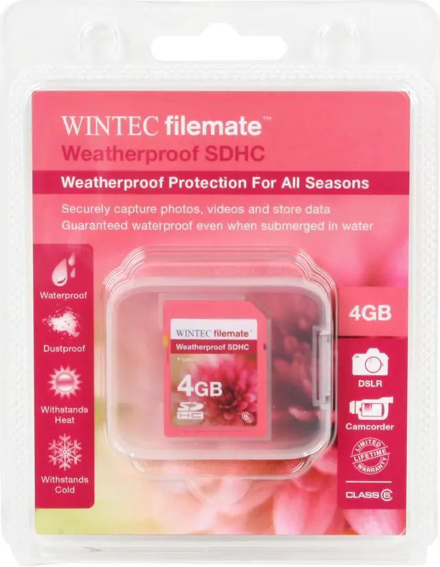 Wintec Filemate 4GB Secure Digital High-Capacity (SDHC) HD Video ...