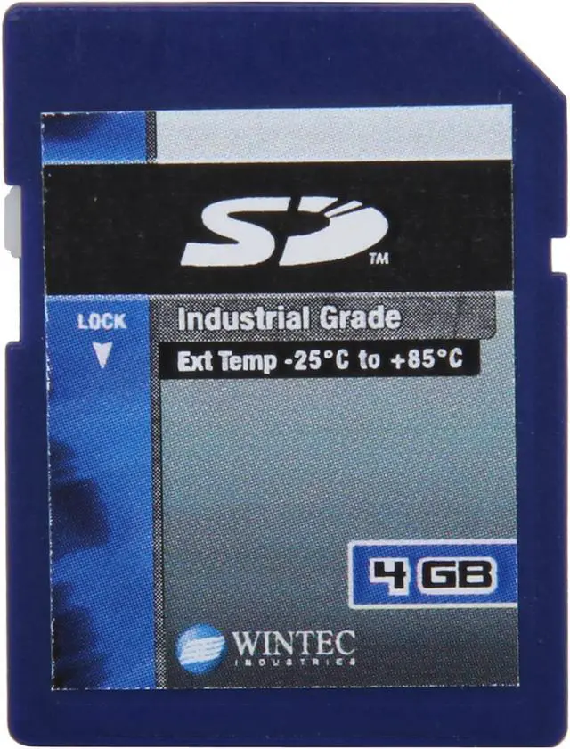 Wintec Industrial Grade SLC 4GB Secure Digital (SD) Flash Card Model ...