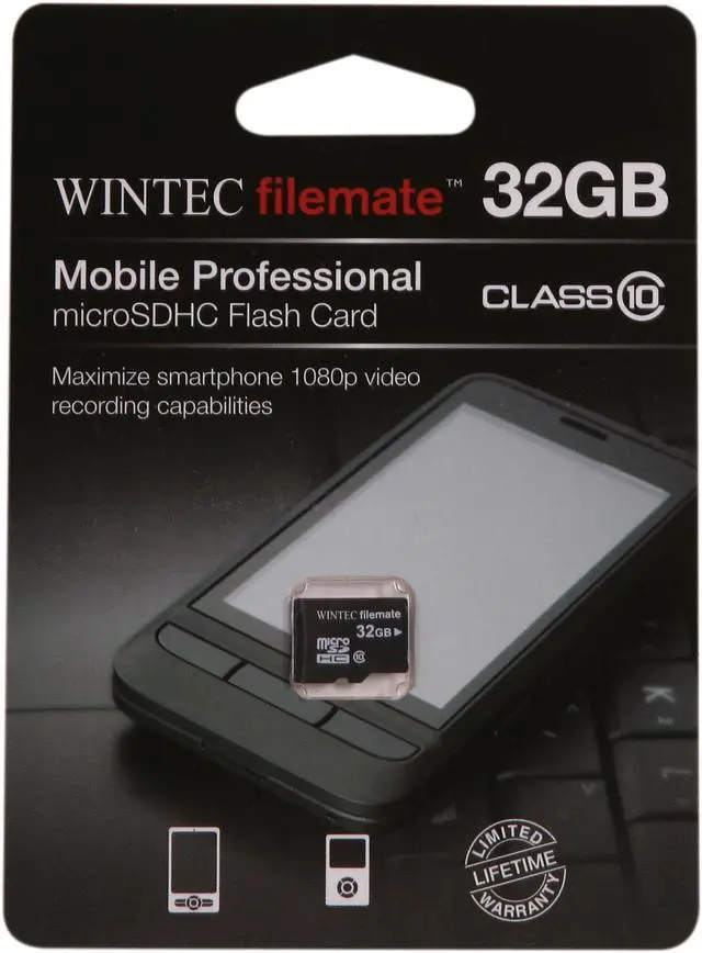 Wintec FileMate Mobile Professional 32GB microSDHC Flash Card Model ...
