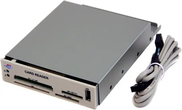 AMC 8-in-1 CR-BG 8-in-1 USB 2.0 Beige Internal Digital Card Reader ...