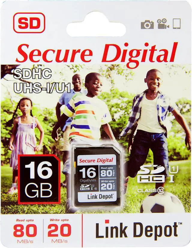 Link Depot 16GB Secure Digital High-Capacity (SDHC) Memory (Flash ...
