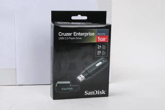 SanDisk Cruzer Enterprise 1GB Flash Drive (USB2.0 Portable) 256bit AES ...