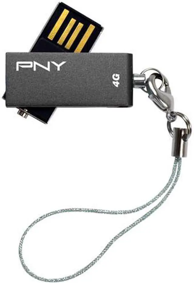 PNY Micro Swivel Attaché 4GB USB 2.0 Flash Drive - Newegg.com