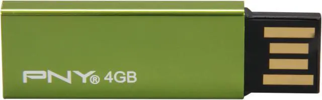 PNY Clip-On Attaché 4GB USB 2.0 Flash Drive (Green) - Newegg.com