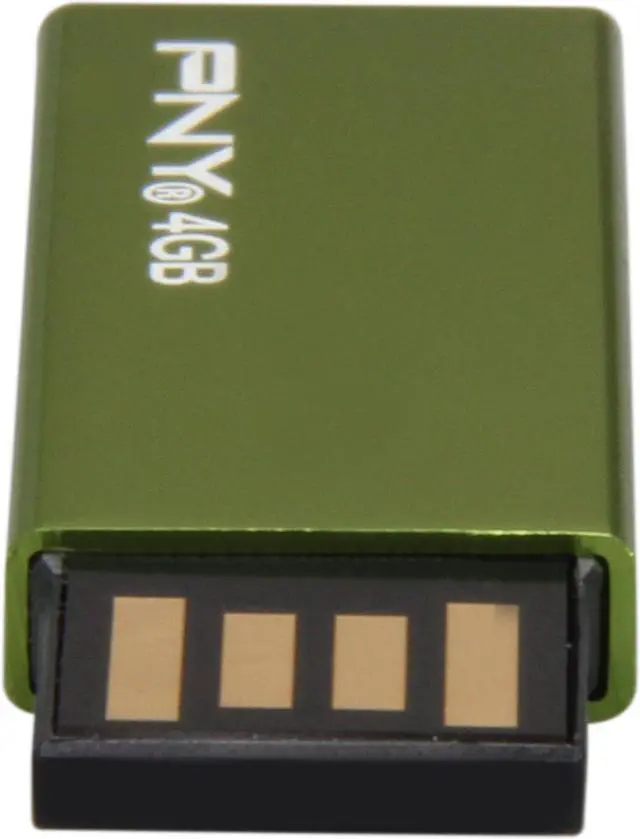 PNY Clip-On Attaché 4GB USB 2.0 Flash Drive (Green) - Newegg.com