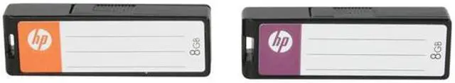 HP 16GB (8GB x 2) c310w 2-Pack USB 2.0 Label Flash Drive (Purple ...
