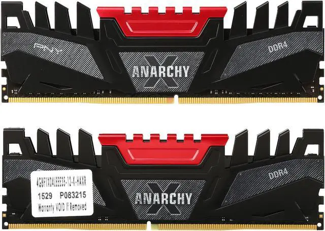 PNY Anarchy X 16GB (4 x 4GB) 288-Pin DDR4 SDRAM DDR4 2666 (PC4-21300) Desktop Memory Model ...