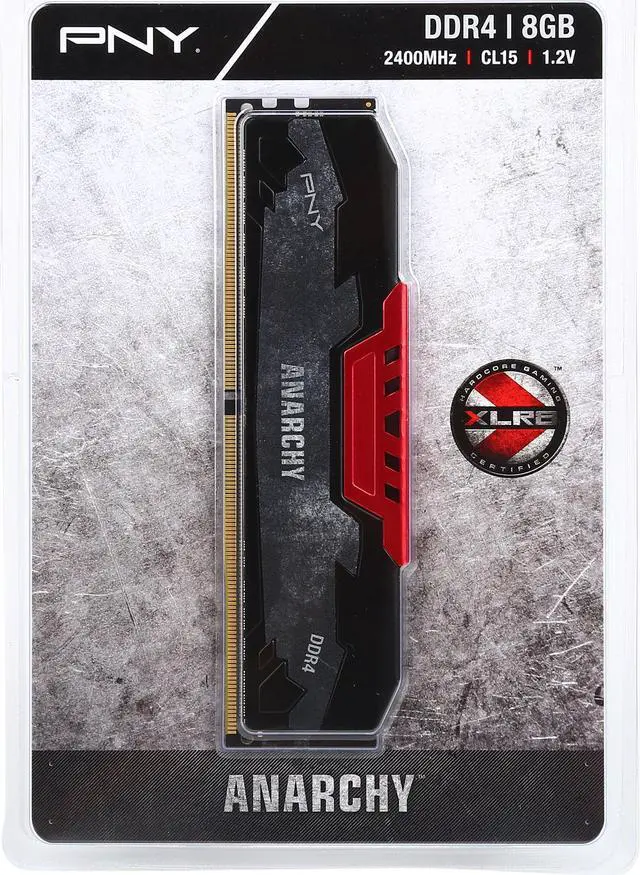 Open Box: PNY Anarchy 8GB DDR4 2400 (PC4 19200) Desktop Memory Model MD8GSD4240015AR - Newegg.com