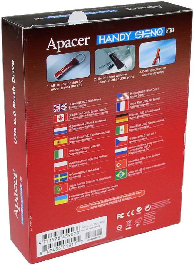 Apacer Handy Steno HT203 1GB Flash Drive (USB2.0 Portable) - Newegg.com