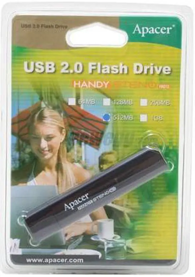 Apacer Handy Steno HN212 512MB Flash Drive (USB2.0 Portable) - Newegg.com