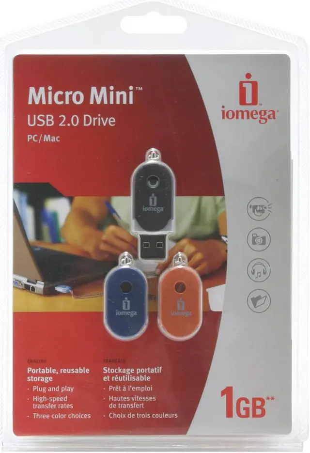 Iomega Micro Mini 1GB Flash Drive (USB2.0 Portable) - Newegg.com