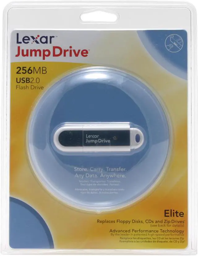 Lexar JumpDrive Elite 256MB Flash Drive (USB2.0 Portable) - Newegg.com